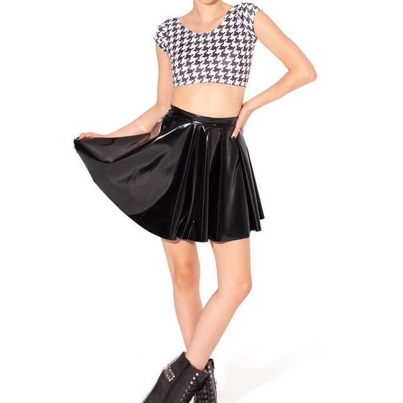Blackmilk | Skirts | Pvc Skater Skirt | Poshmark